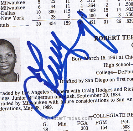 Signed in person by Terry Cummings | Signed in Autograph Authentication ...