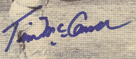 Authenticated autograph from Tim McCarver | Authenticated autograph ...